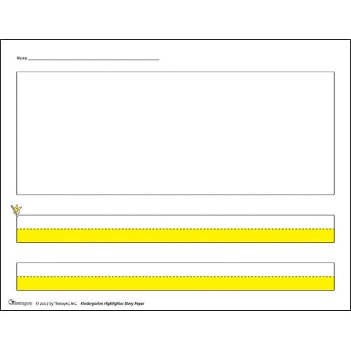 Highlighted Writing Paper