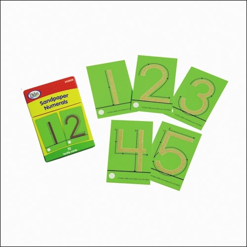 Montessori Sandpaper Numbers Sandpaper Numbers With Box