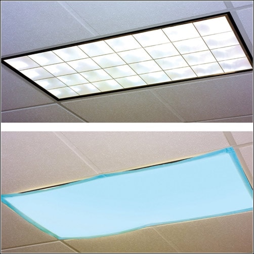Ceiling Fluorescent Light Covers